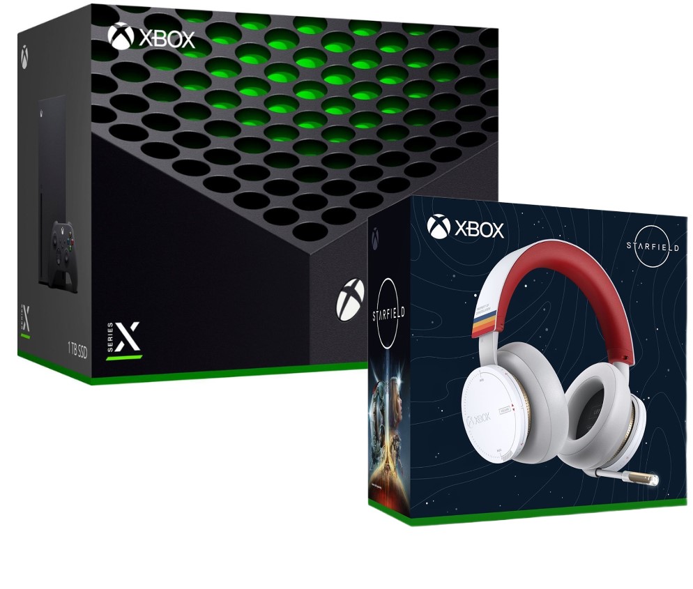 Игровая приставка Microsoft Xbox Series X + Наушники Microsoft Xbox ...
